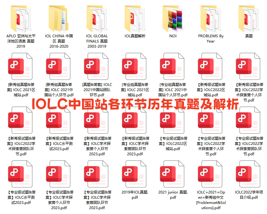 IOL国际语言学奥赛历年真题-IOL赛事资源